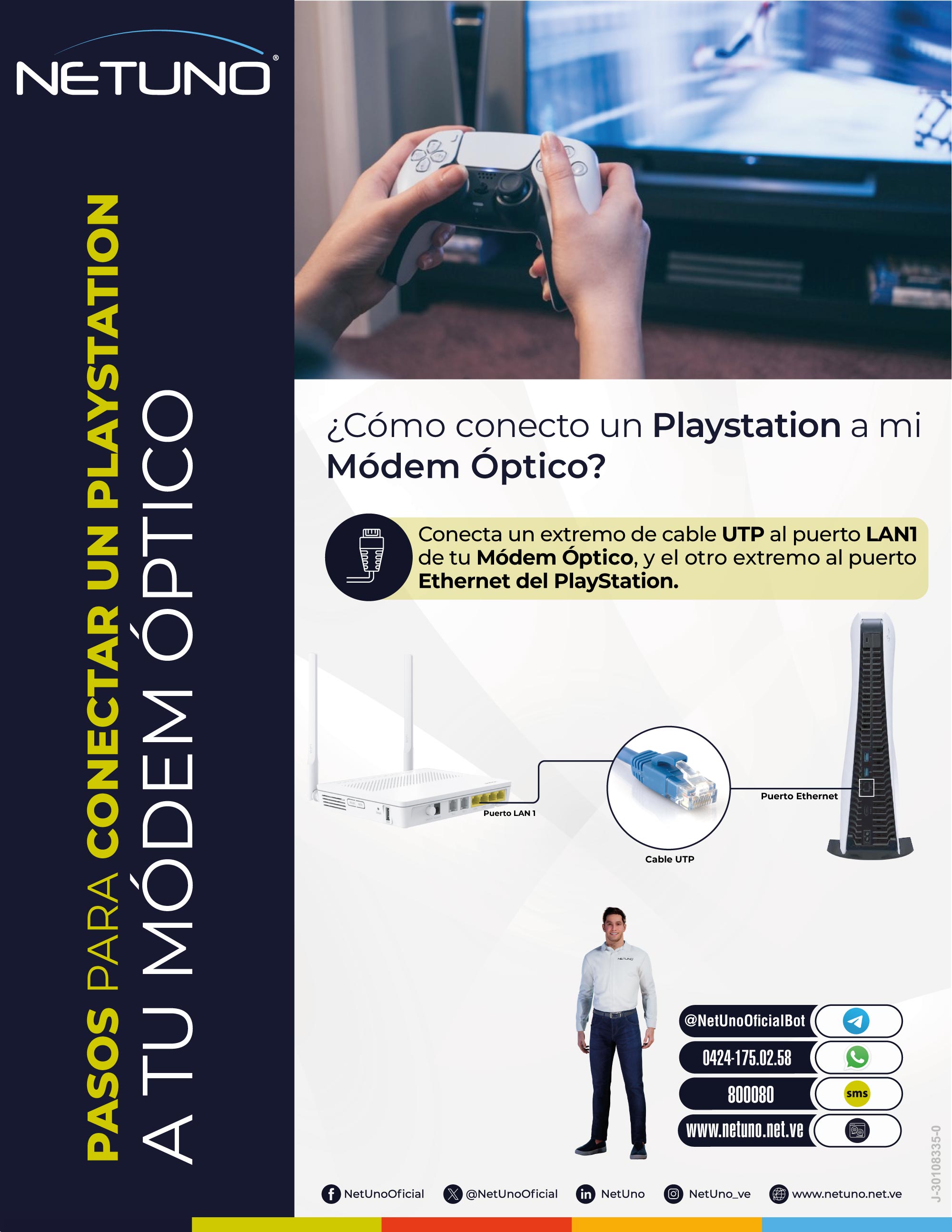 Conectar Playstation al módem | NetUno Centro de ayuda